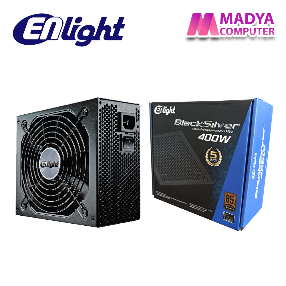 PSU Enlight Black Silver 400 Watt 85+ Bronze - Power Supply | Lazada ...