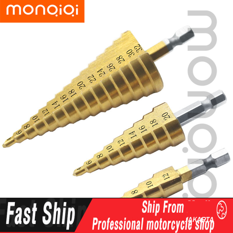4-32mm Mata Bor Multi Step Pagoda Tangga Payung Drill Bits Size Ukuran ... 4-32mm Mata Bor Multi Step Pagoda Tangga Payung Drill Bits Size Ukuran ...