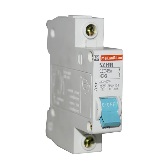 MCB-C6 MCB Miniatur Circuit Breaker 6 Amper Maksimal 4500 Watt | Lazada ...