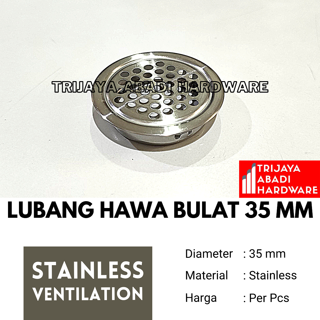 Ventilasi Bulat 35 mm Stainless Steel - Lubang Hawa Bulat Furniture ...