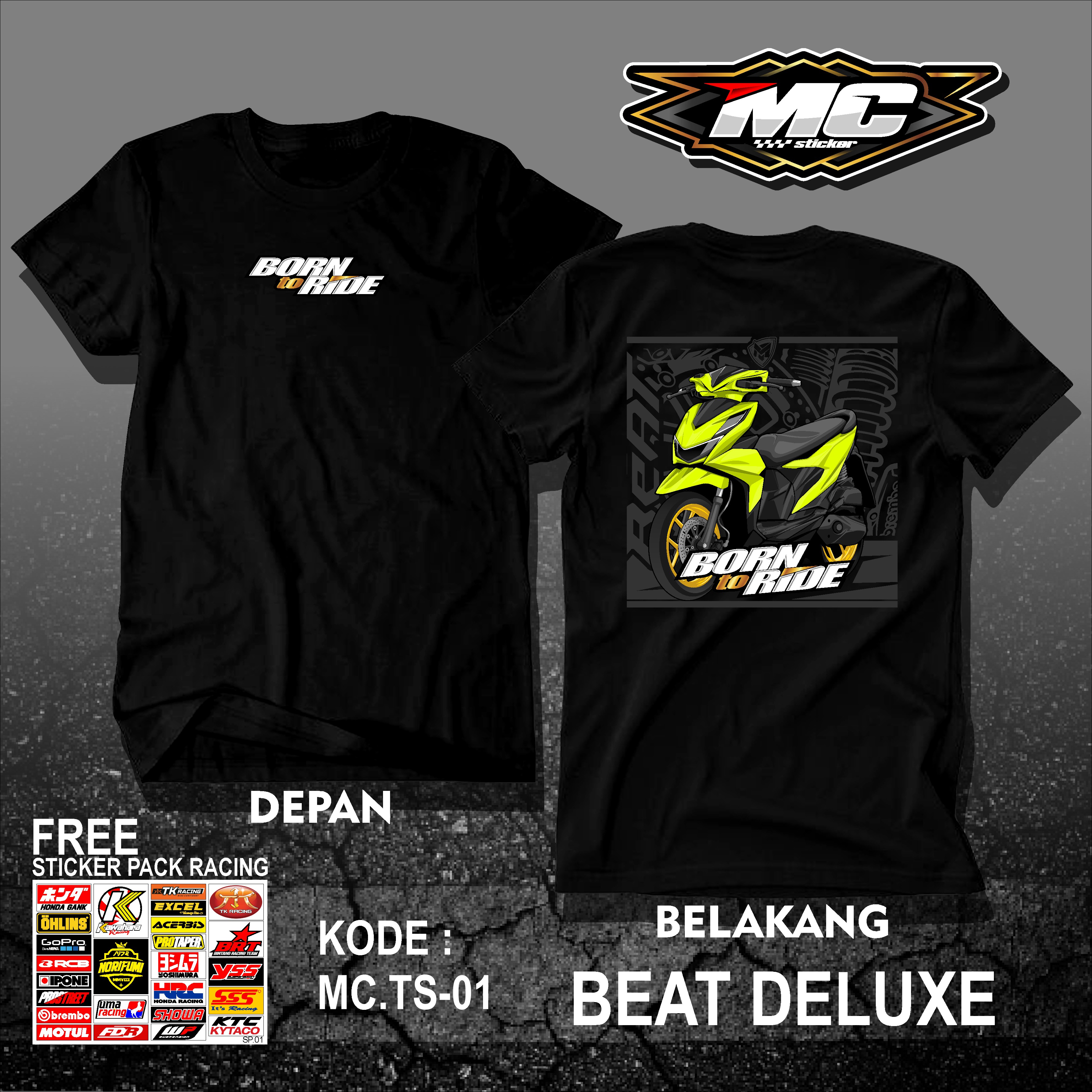 MC Cutting - Kaos Distro Pria Wanita Original Custom Desain Motor Beat ...