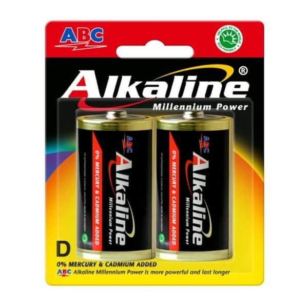 Baterai ABC Alkaline Type D / Battery Alkaline ABC LR20 Size D - Isi 2 ...