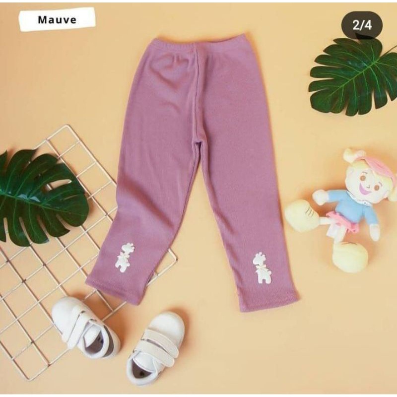 Celana Legging Katun Rib Anak Perempuan | 1-5T | Lazada Indonesia