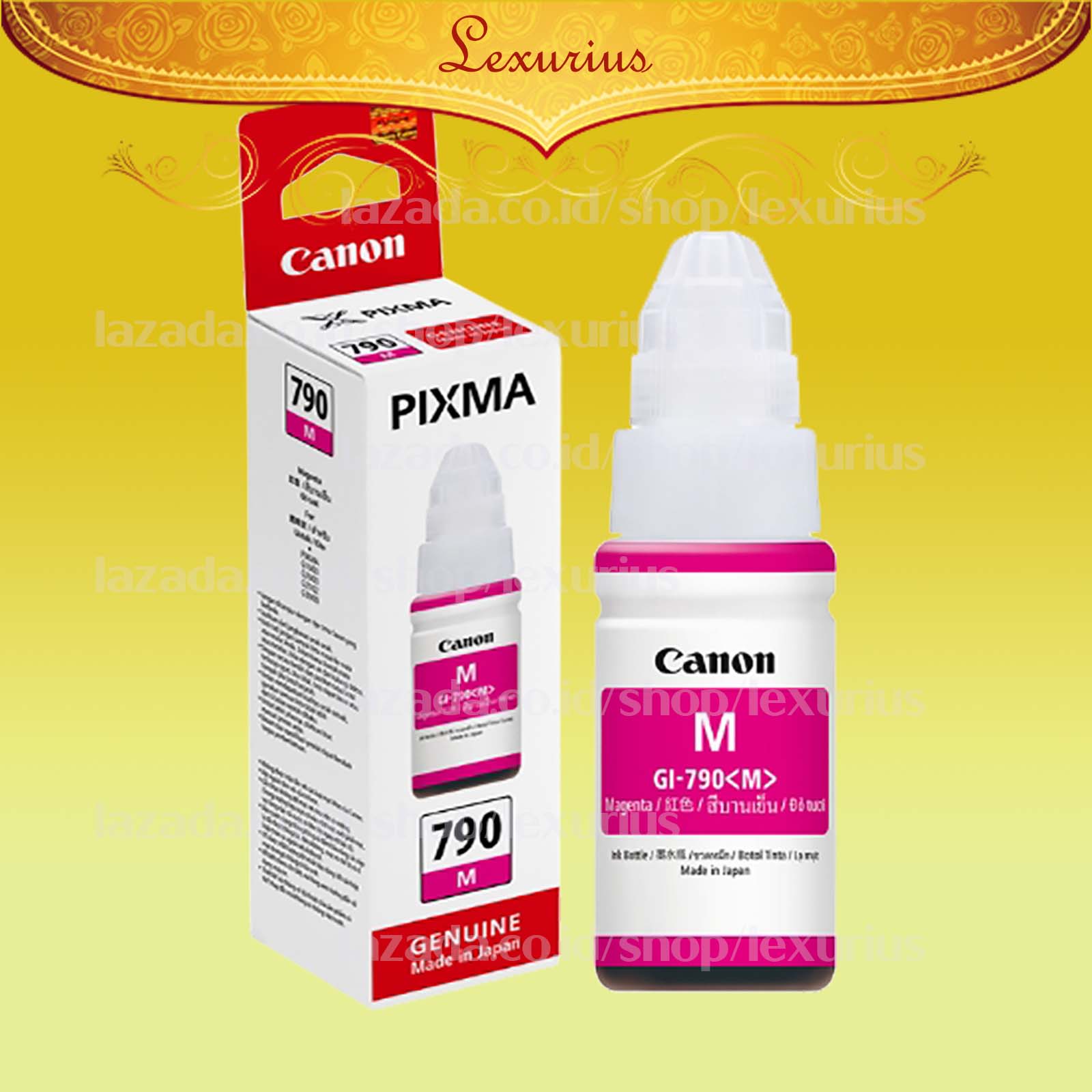 Tinta Canon GI-790 Original 790 Pigment Black Cyan Magenta Yellow GI790 ...