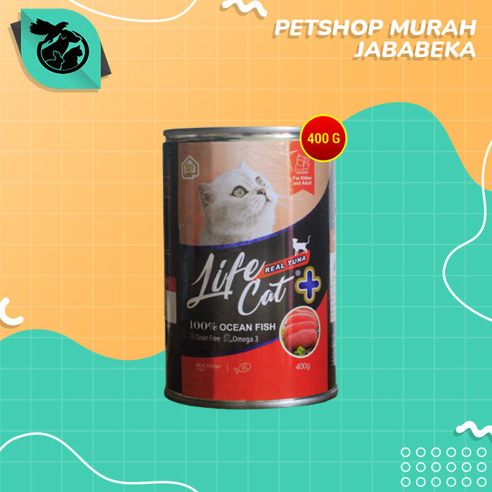 Makanan Basah Kucing Life cat Plus Wet Food Kaleng 400gr | Lazada Indonesia