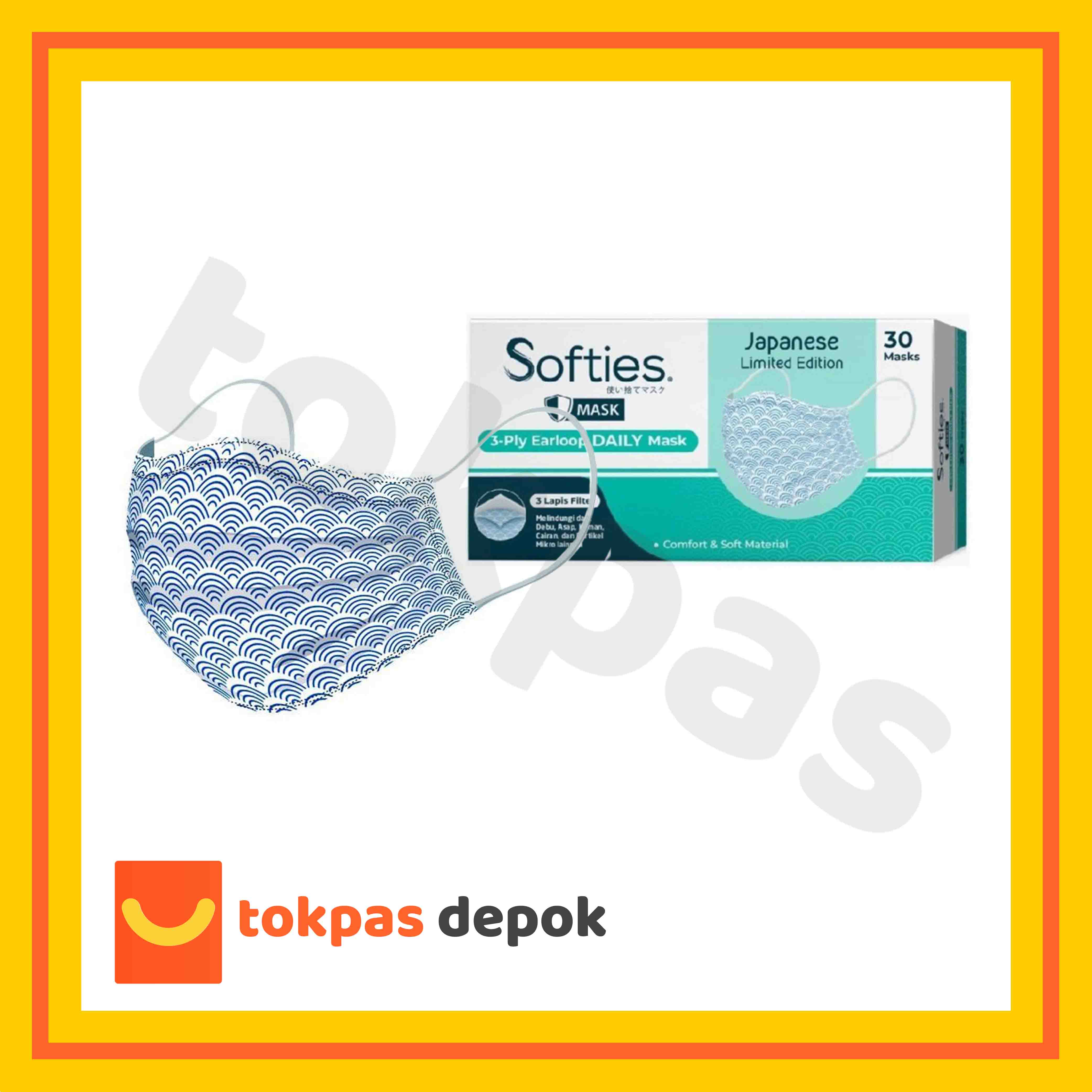 Softies Daily Mask Box Isi 30 - Masker Dewasa 3 Ply | Lazada Indonesia