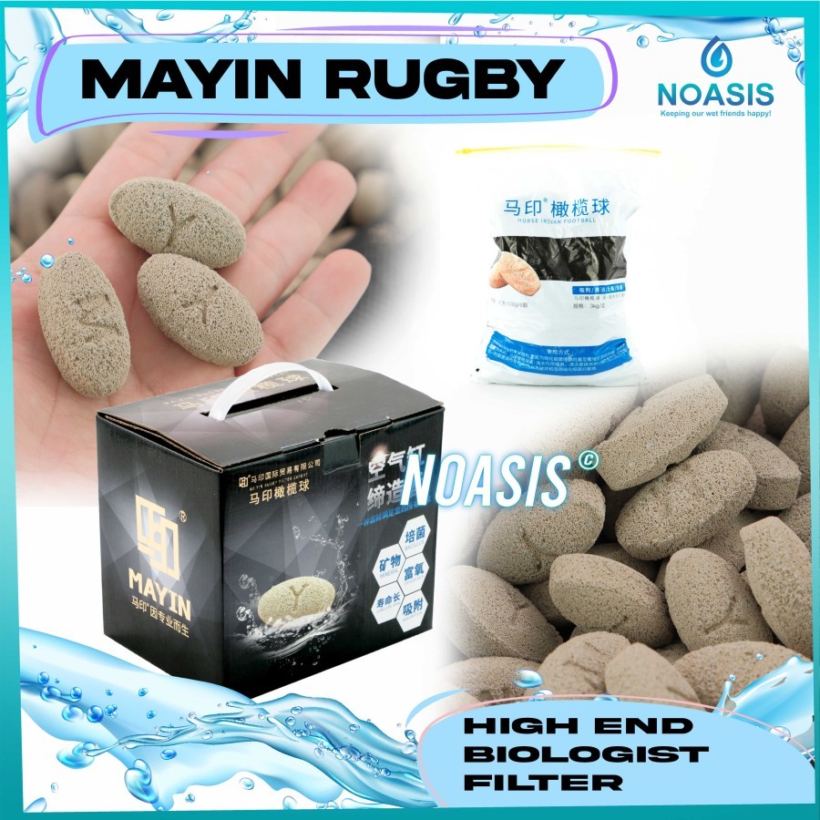 MAYIN INTERNATIONAL RUGBY MEDIA FILTER BIOLOGIS RUMAH BAKTERI 1 KG ...