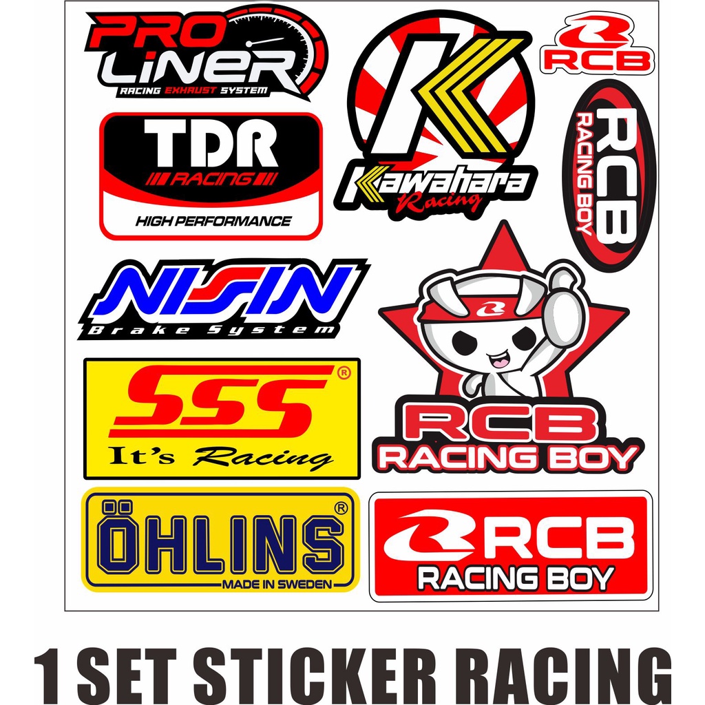 STIKER VARIASI / STIKER MOTIF STICKER RACING VARIASI/STICKER VARIASI ...