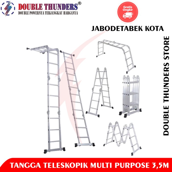 DT Tangga Multipurpose 3,5m Tangga Lipat DLM 203 | Lazada Indonesia