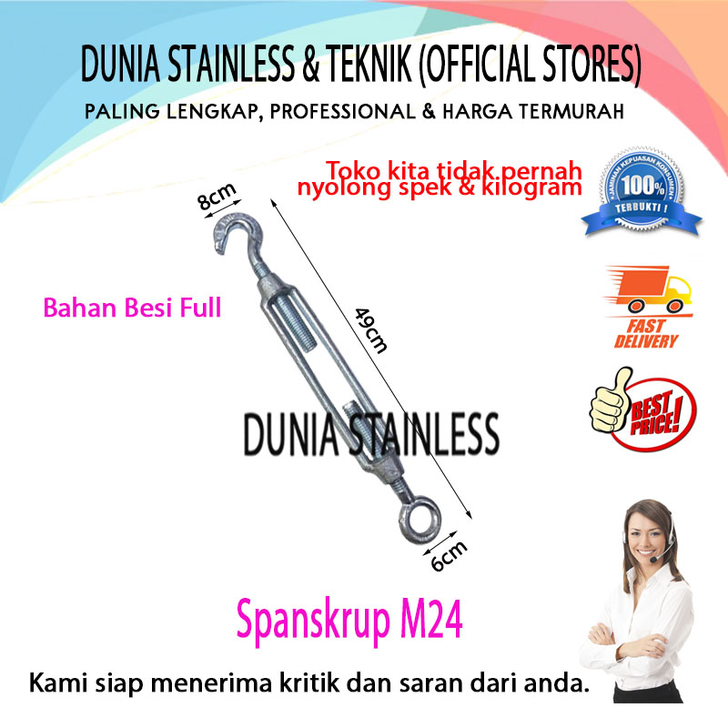 Spanskrup M24 Untuk mengaitkan sambungan tali | Lazada Indonesia
