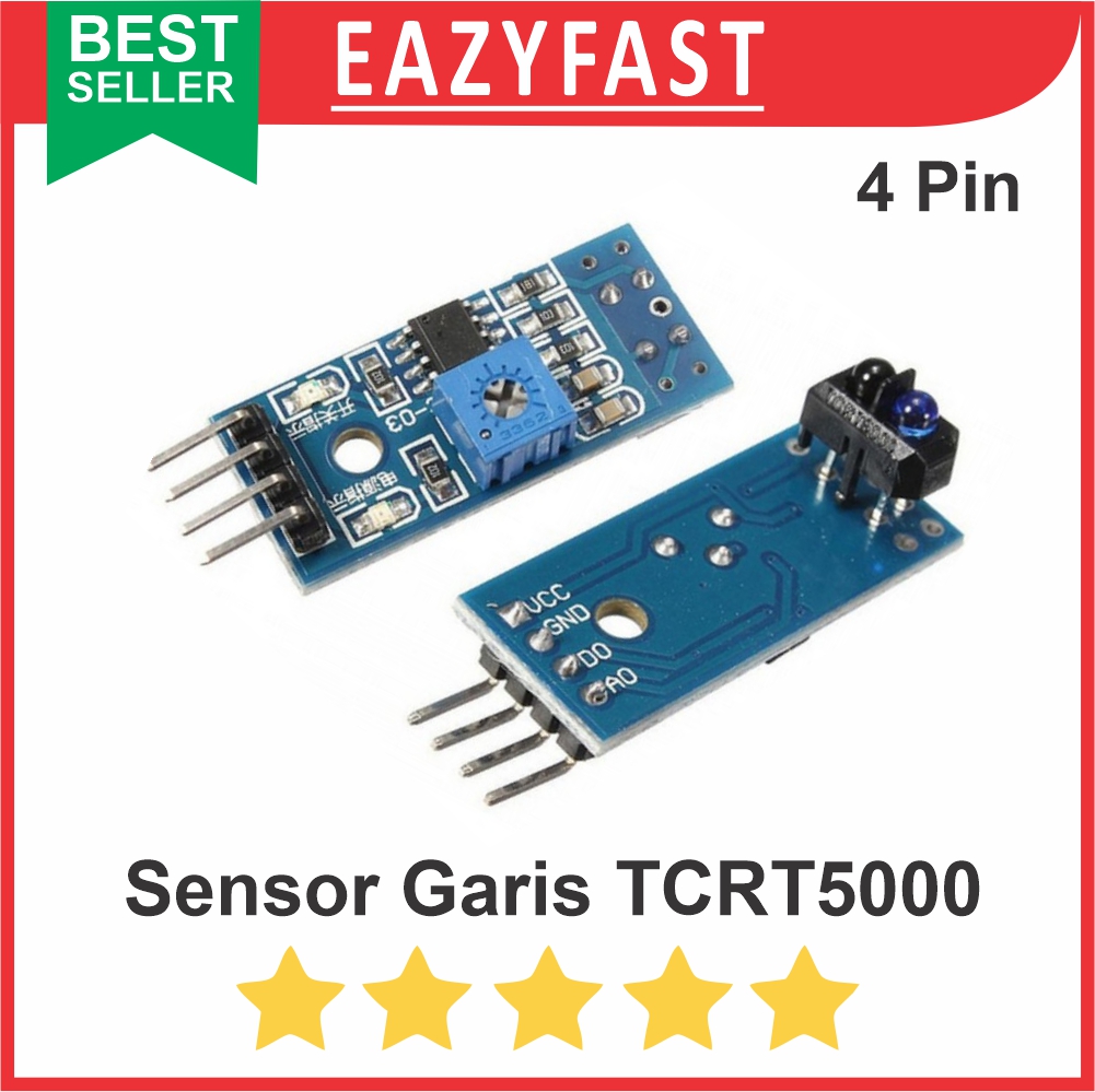 Module Sensor Garis Infrared IR Line Follower Tracker TCRT5000 | Lazada ...