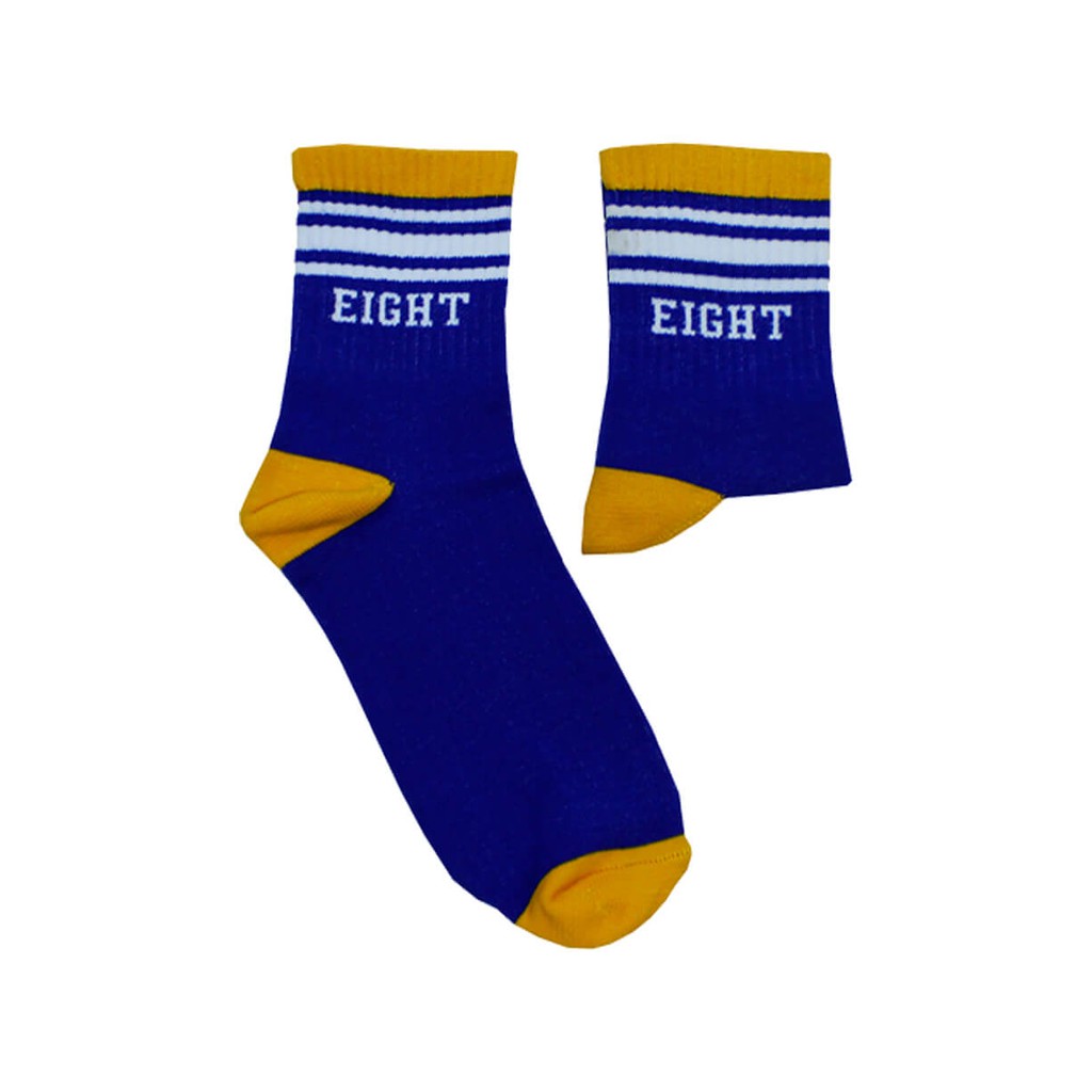 Eight Wardrobe Sock Motif Blue / KaosKaki | Lazada Indonesia