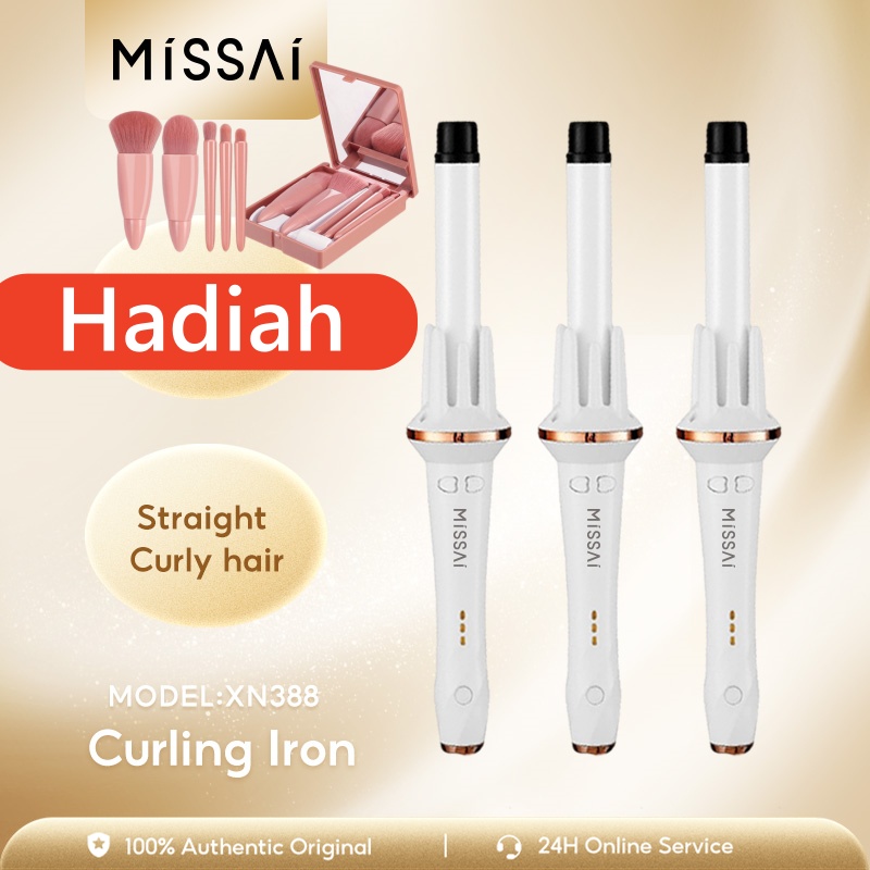 【Free Makeup Brush】Missai Curling Irons & Wands Catokan Curly Otomatis ...