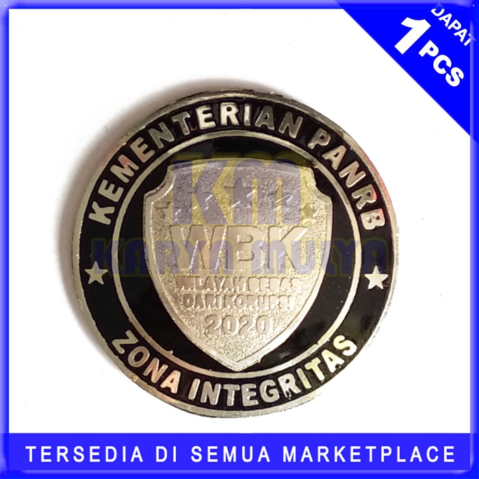 Pin Logo KEMENPANRB WBBM Pin Logo Kementerian PANRB Zona Integritas ...
