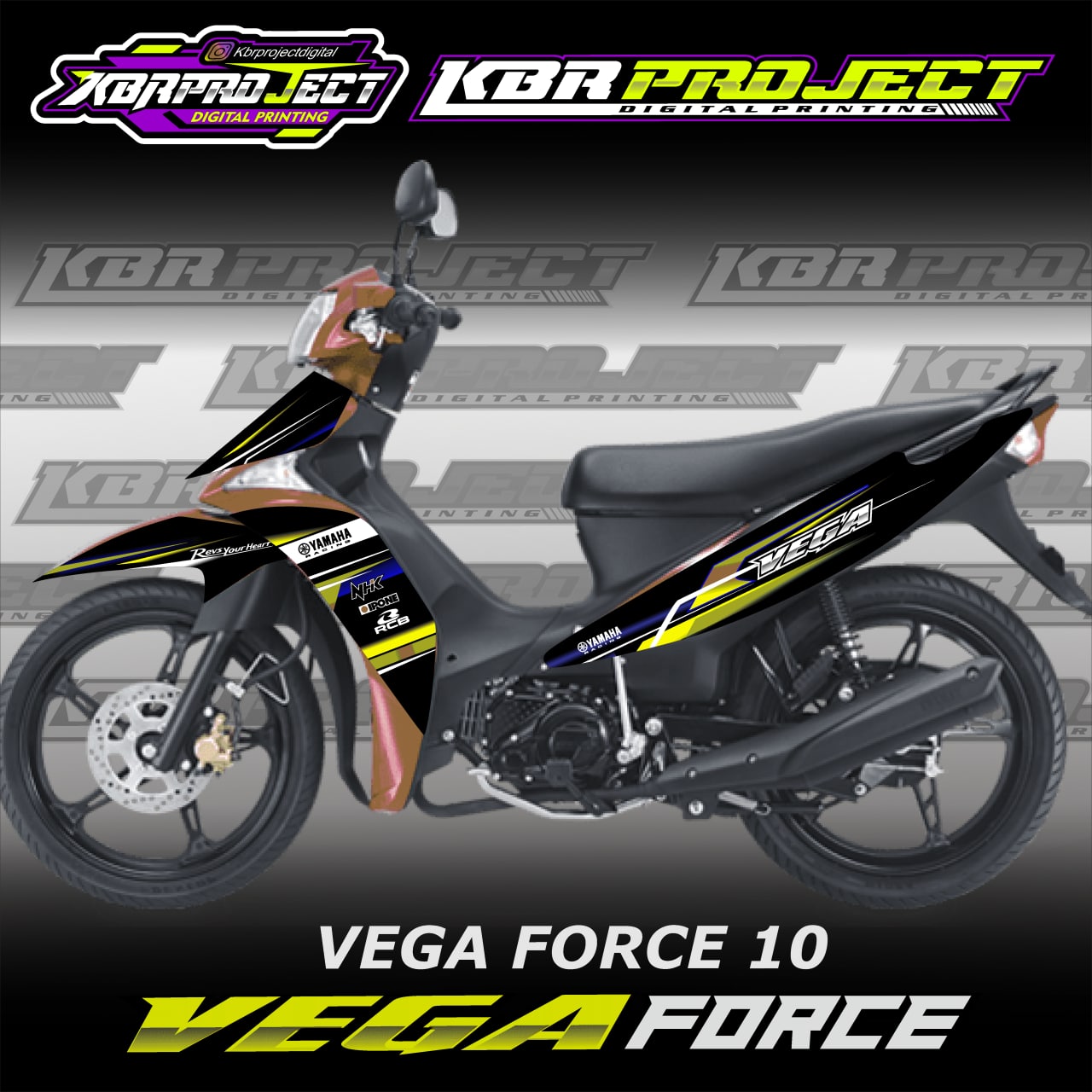 [COD]Stiker VEGA striping VEGA FORCE motor YAMAHA motor sticker variasi ...