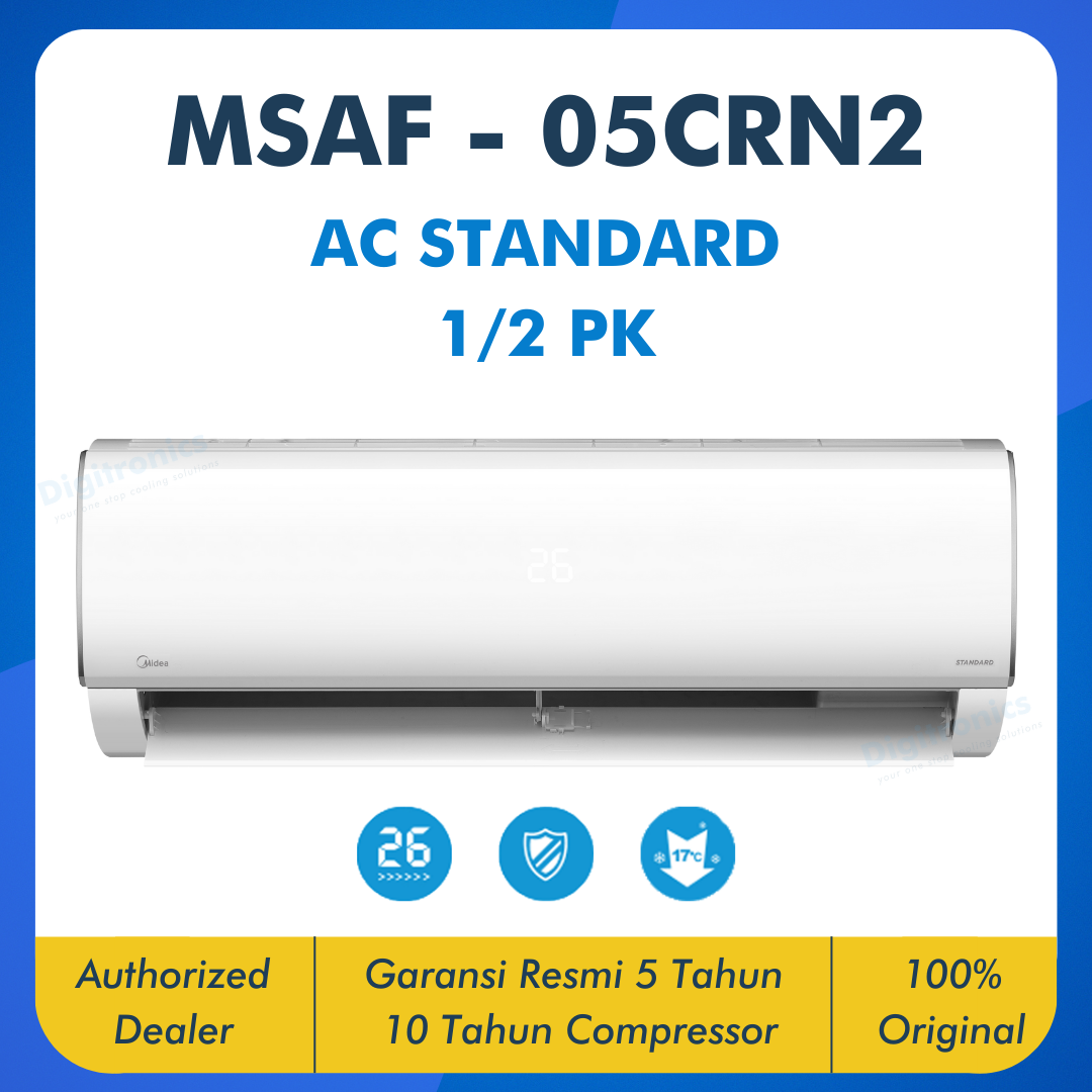 AC Midea MSAF Series | Standard Low Watt | Lazada Indonesia