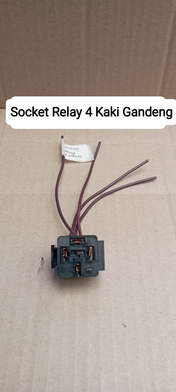 Socket / soket Relay Gandeng 4 kaki soket rumah relay rilay 4 kabel / 4 ...