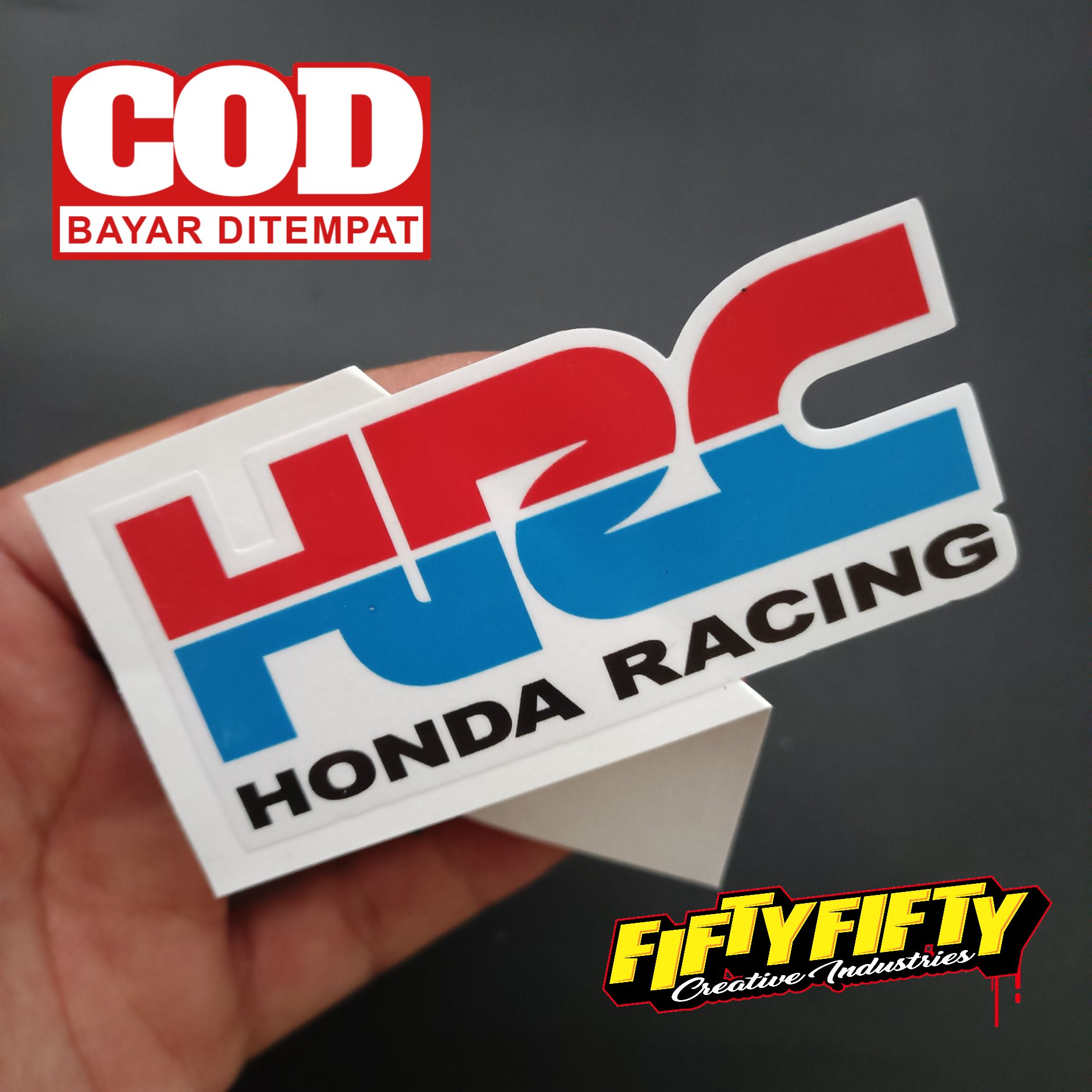 Stiker Print Cut HONDA RACING Stiker Printing Laminasi Glossy Stiker ...