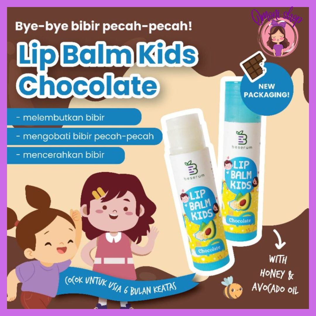 NATURAL LIP BALM KIDS BESERUM / LIP BALM FOOD GRADE / BABY LIP BALM ...