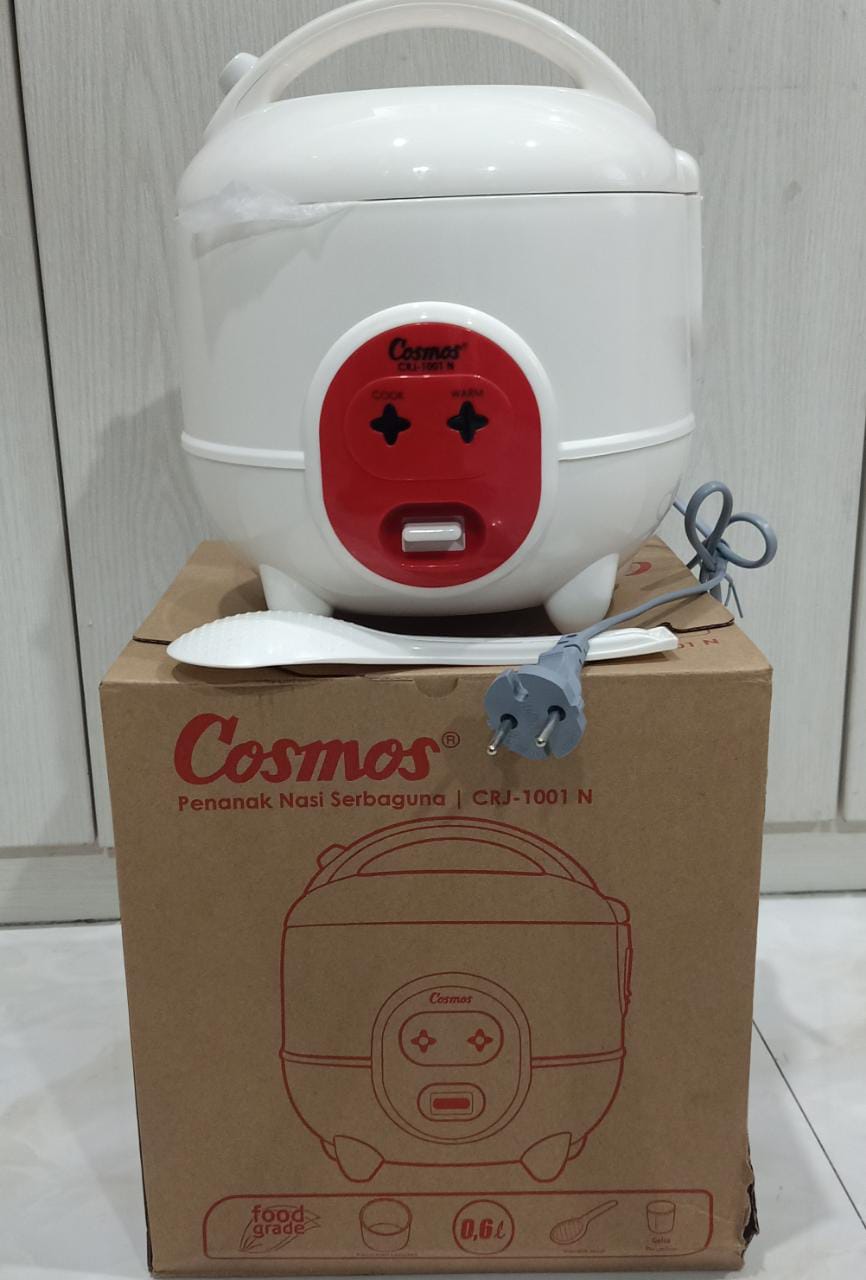 Penanak Nasi Cosmos CRJ-1001N / Kapasitas 0.6 Liter / Rice Cooker 3in1 ...