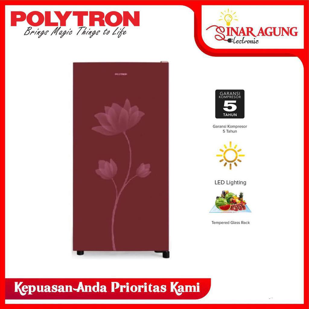 POLYTRON PRB189 / PRB-189 KULKAS 1 PINTU RED - GARANSI RESMI | Lazada ...