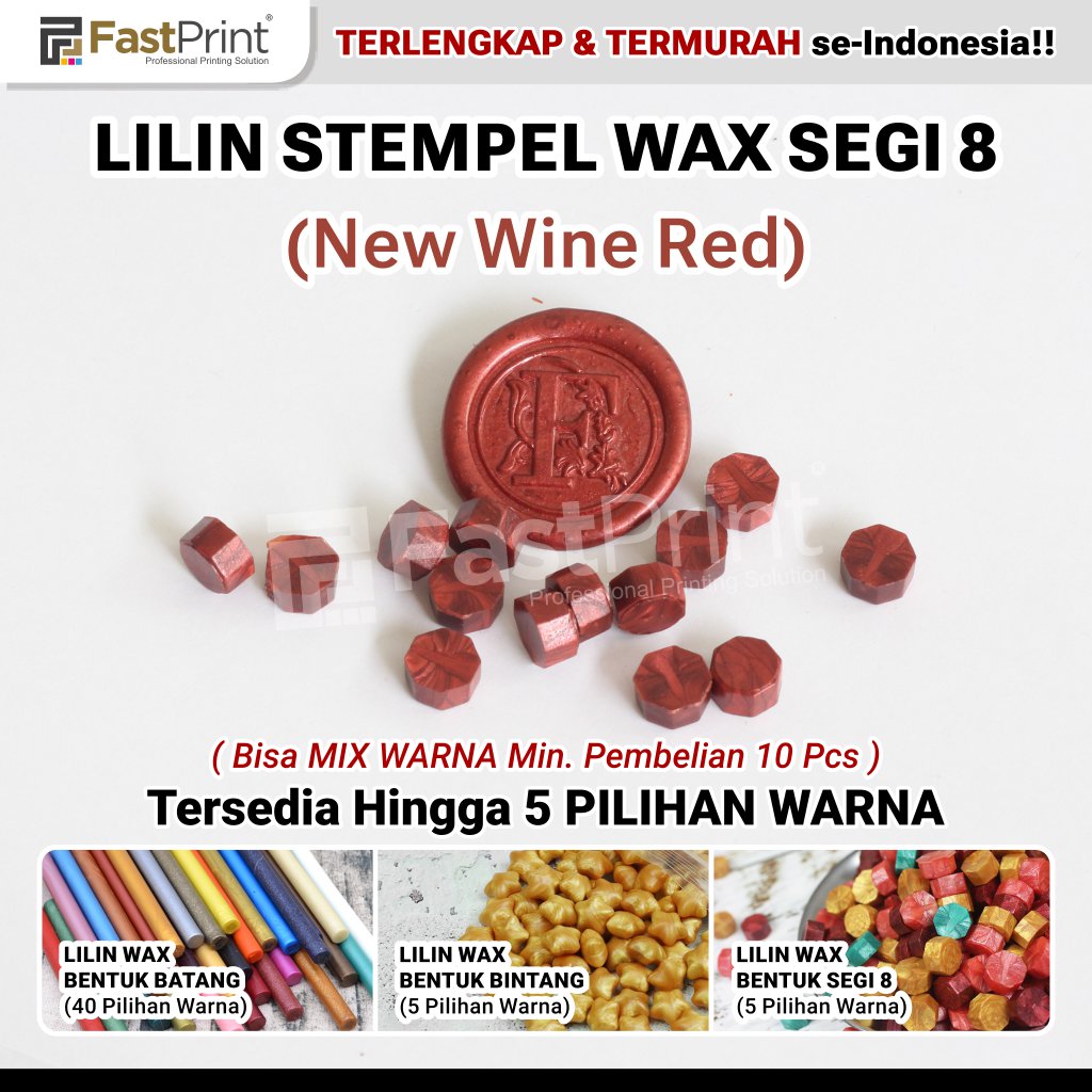 Stempel Lilin Seal Wax Segel Stempel Sealing Stamp Segi Delapan ...