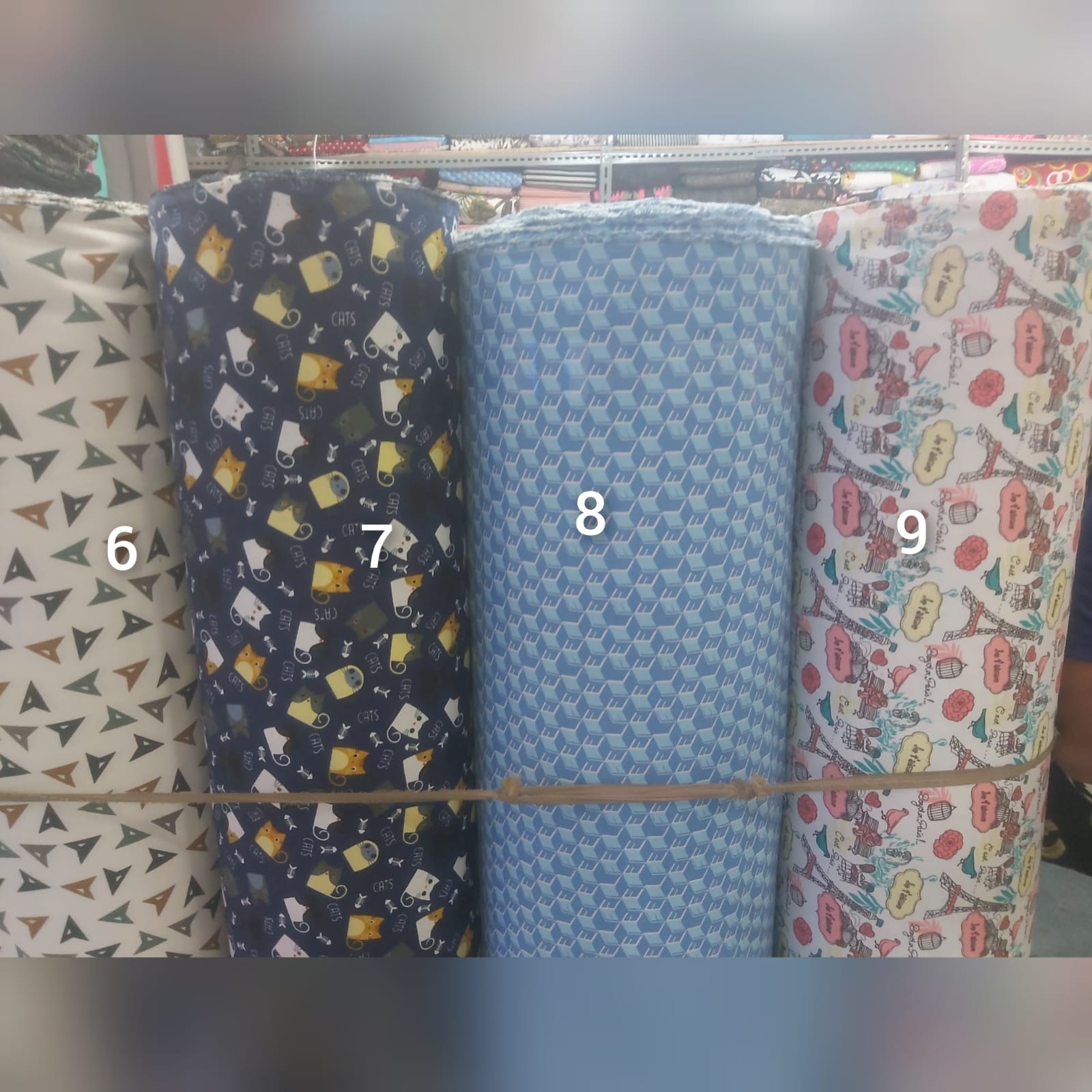 kain kanvas motif harga persetengah meter/bahan kanvas motif/bahan sova ...