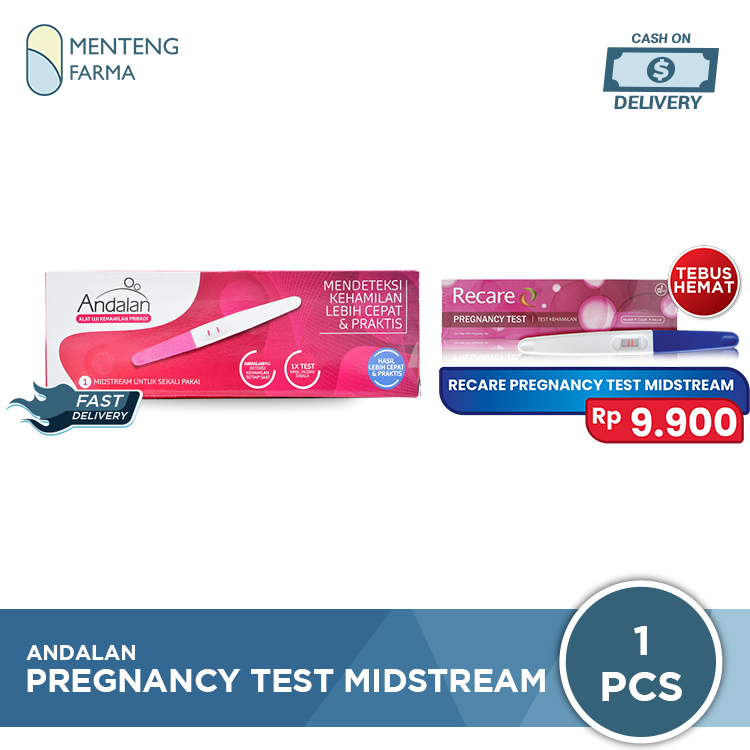 Andalan Pregnancy Test Midstream - Alat Tes Kehamilan Pribadi | Lazada ...