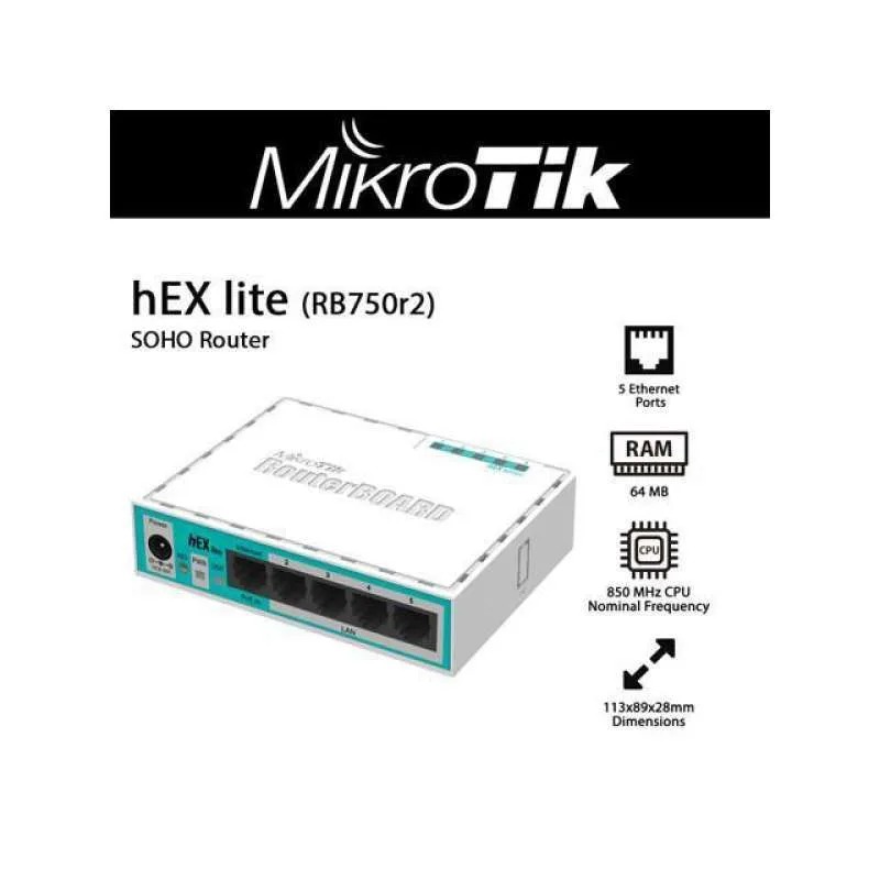 Mikrotik Router Indoor RB750r2 hEX-Lite RB750 R2 | Lazada Indonesia