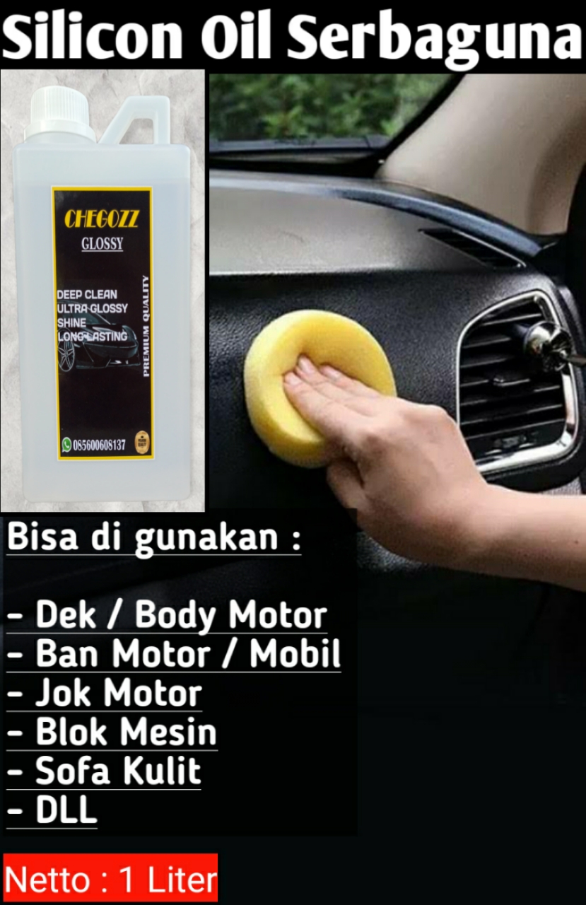 Silicon Oil pengkilap motor silikon body motor cair serbaguna 1Liter ...