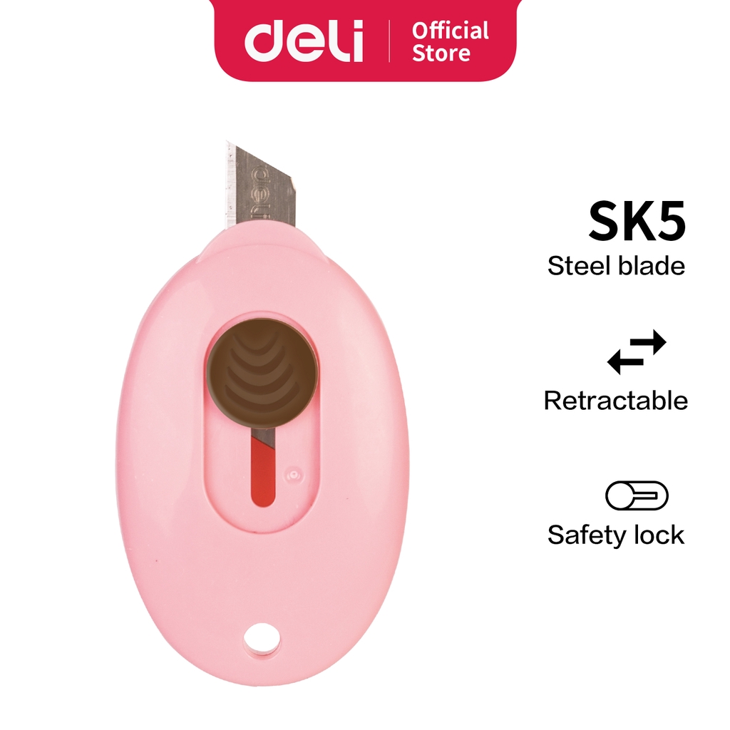 Mini Cutter Deli 2050, Pisau Pemotong Kertas Kecil, Silet Mini, Pelmis ...
