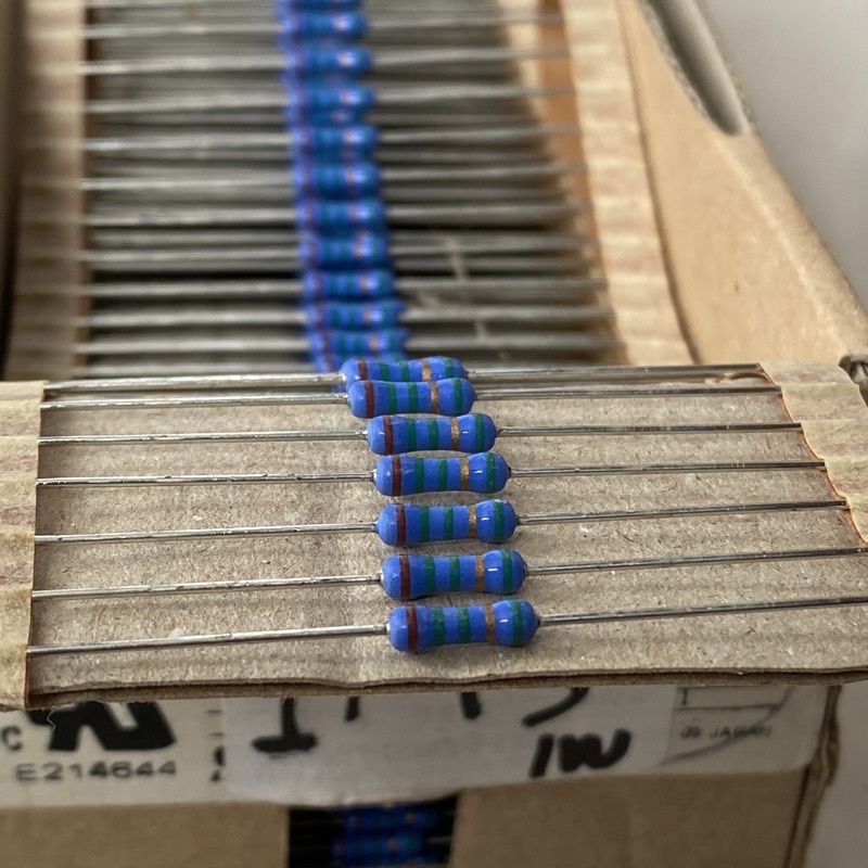 resistor 1M5 1watt biru original japan bodi kecil | Lazada Indonesia