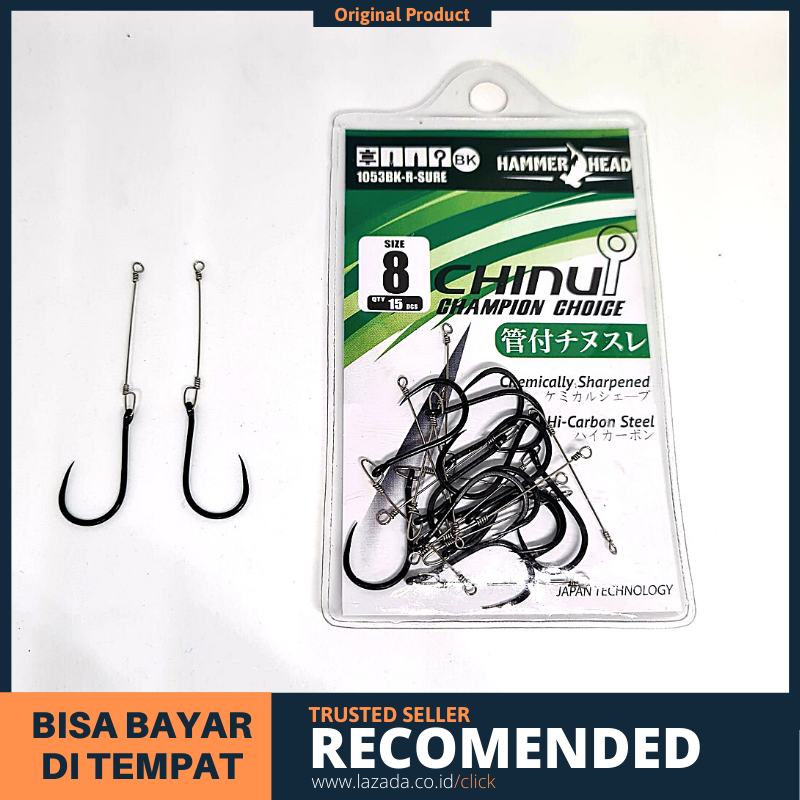 Kail Tajam Hammer Head Chinu Ring Neklin Warna Hitam - Mata Kail ...