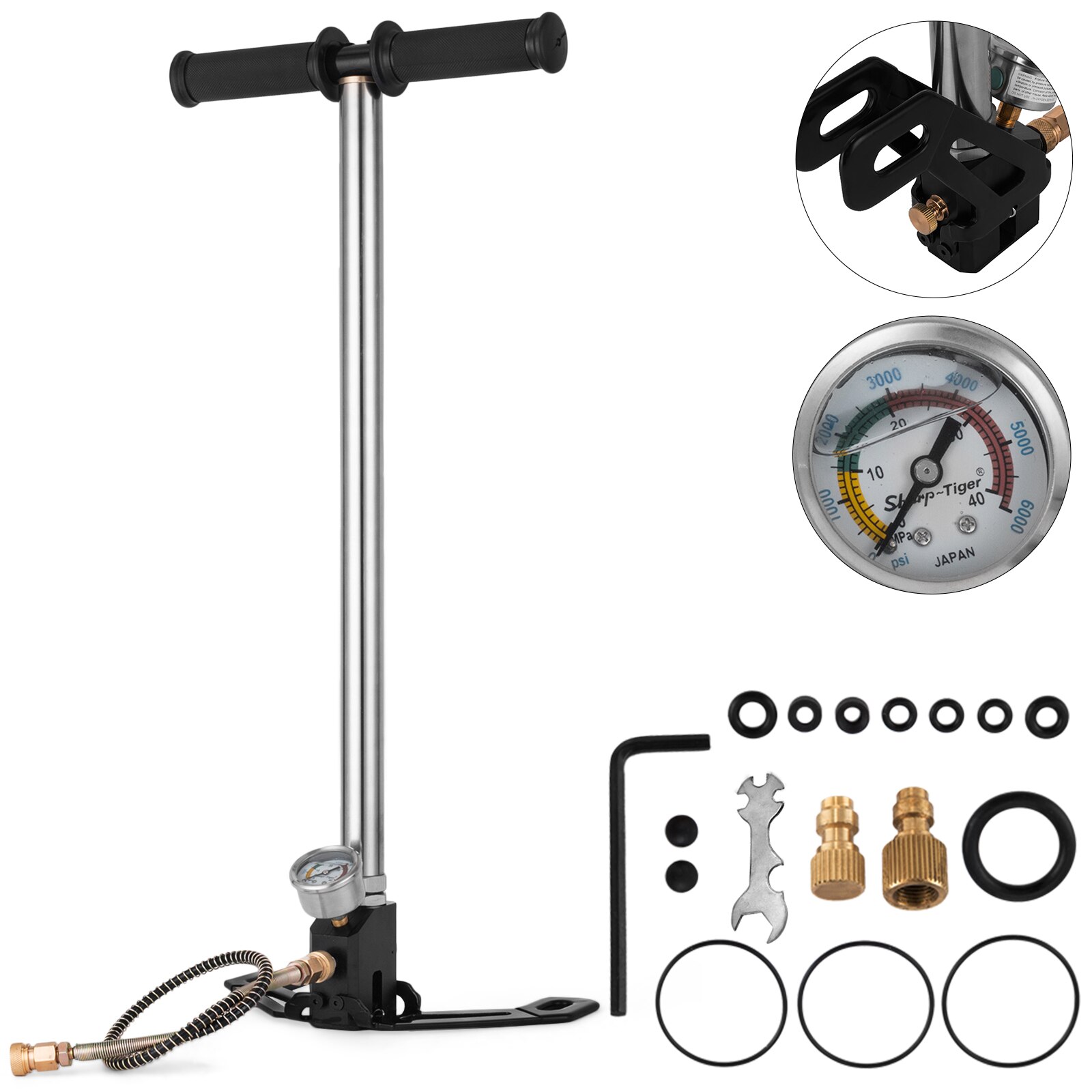 Pompa 6000psi Pressure Gauge, Pompa Bocap,Pompa Sniper Tekanan Tinggi ...