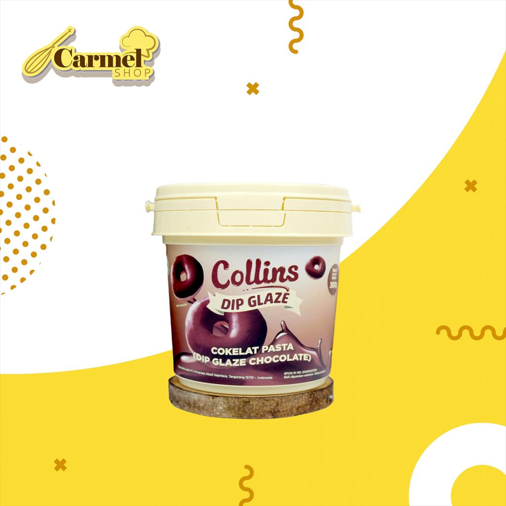 Collins Dip Glaze 300gr - Dipping Glaze Donat / Topping Coklat Lumer ...