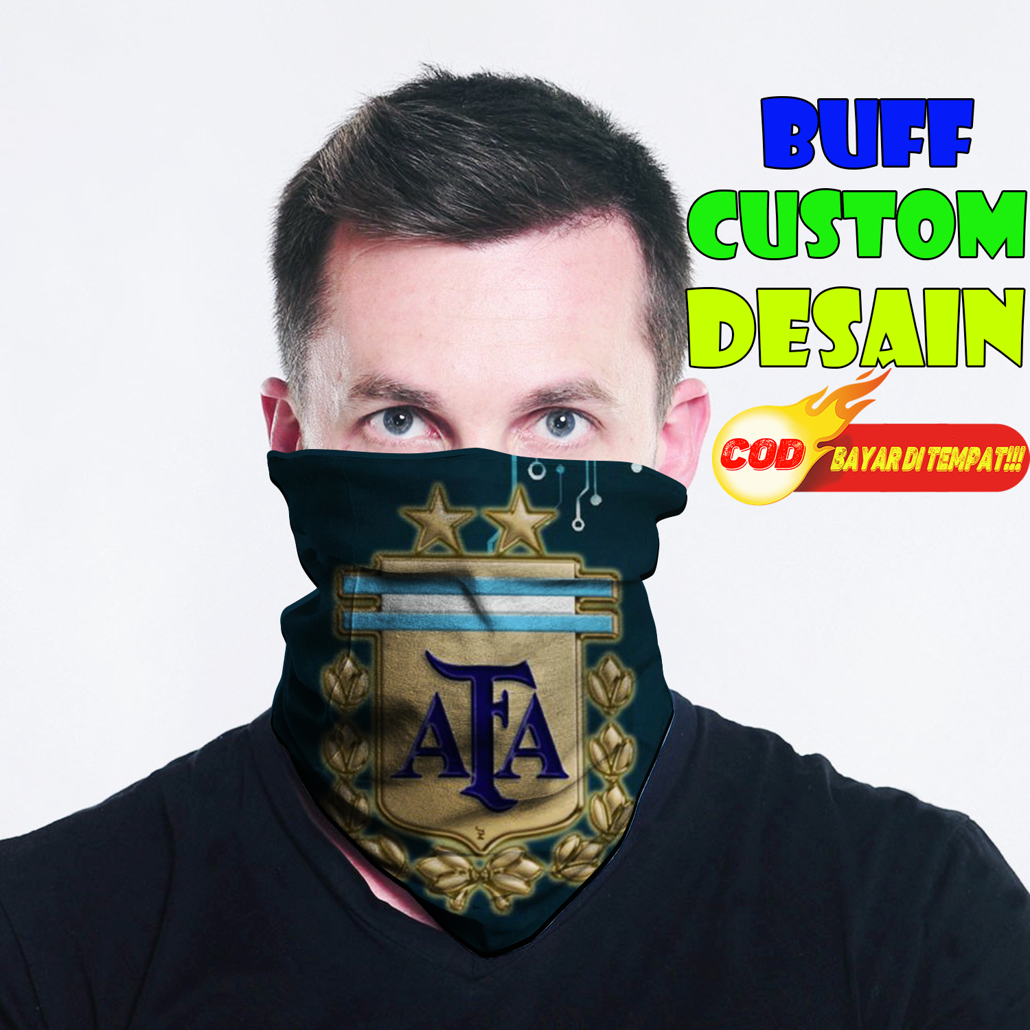 Masker Motor Custom, Buff Custom Piala Dunia Qatar 2022, Baff Custom ...