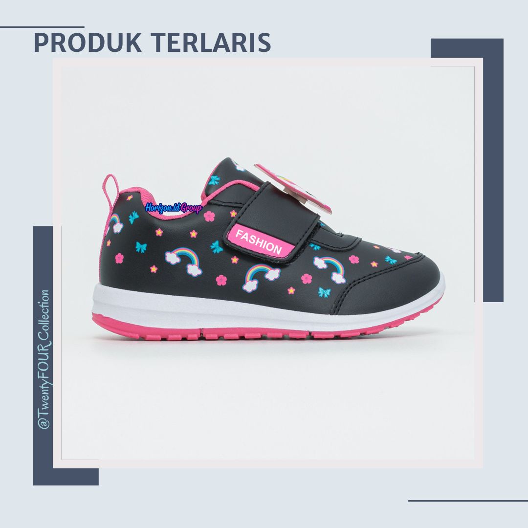 Sepatu unicorn anak perempuan cewek Usia 2-8 Tahun Sekolah TK Elina ...