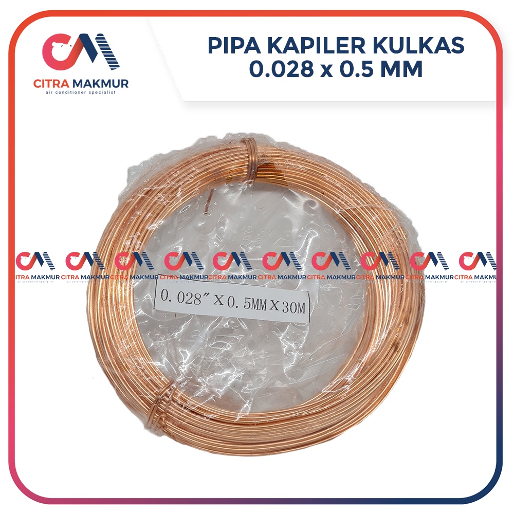 Pipa Kapiler Kulkas rumah tangga 028 meteran capillary tube capiller ...
