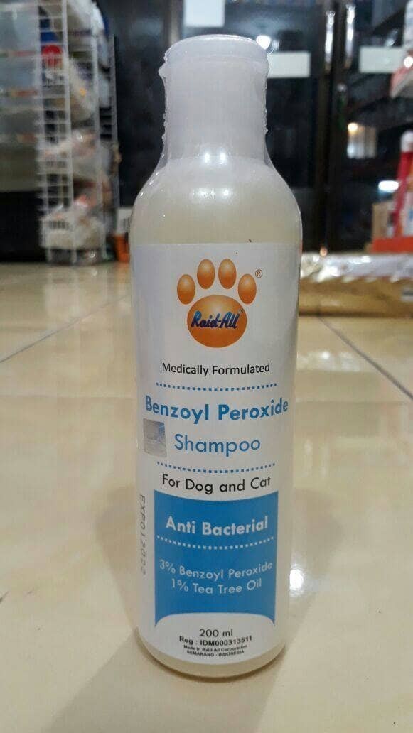 Raid All Benzoyl Peroxide 250 ml - Sampo Anti Bakteri Hewan | Lazada ...