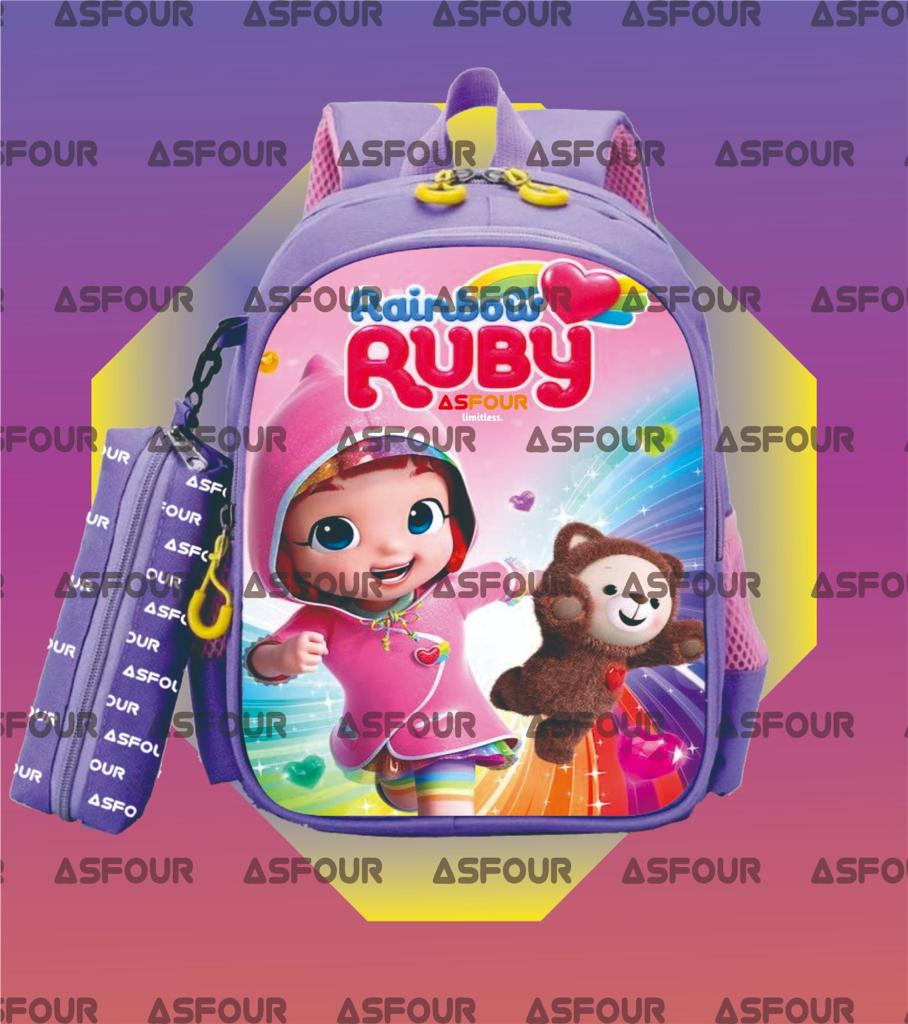 ASFOUR - RAINBOW RUBY Tas anak sekolah perempuan PAUD TK SD terbaru 2022 RAINBOW RUBY bisa bayar ...