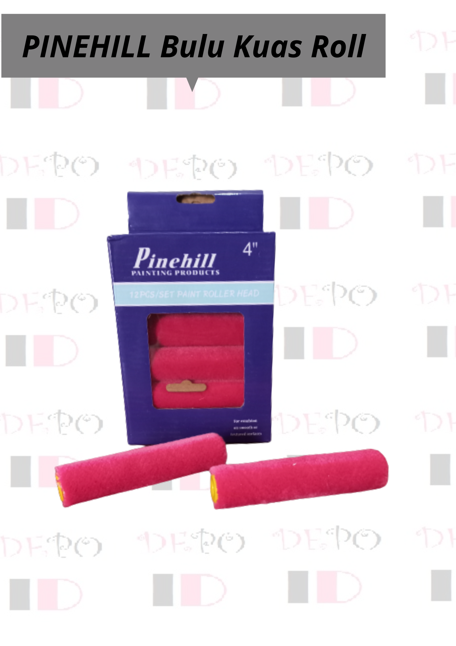 Isi Bulu Kuas Roll Cat Tembok Minyak Refill Kapal Pinehill Kecil 4 ...