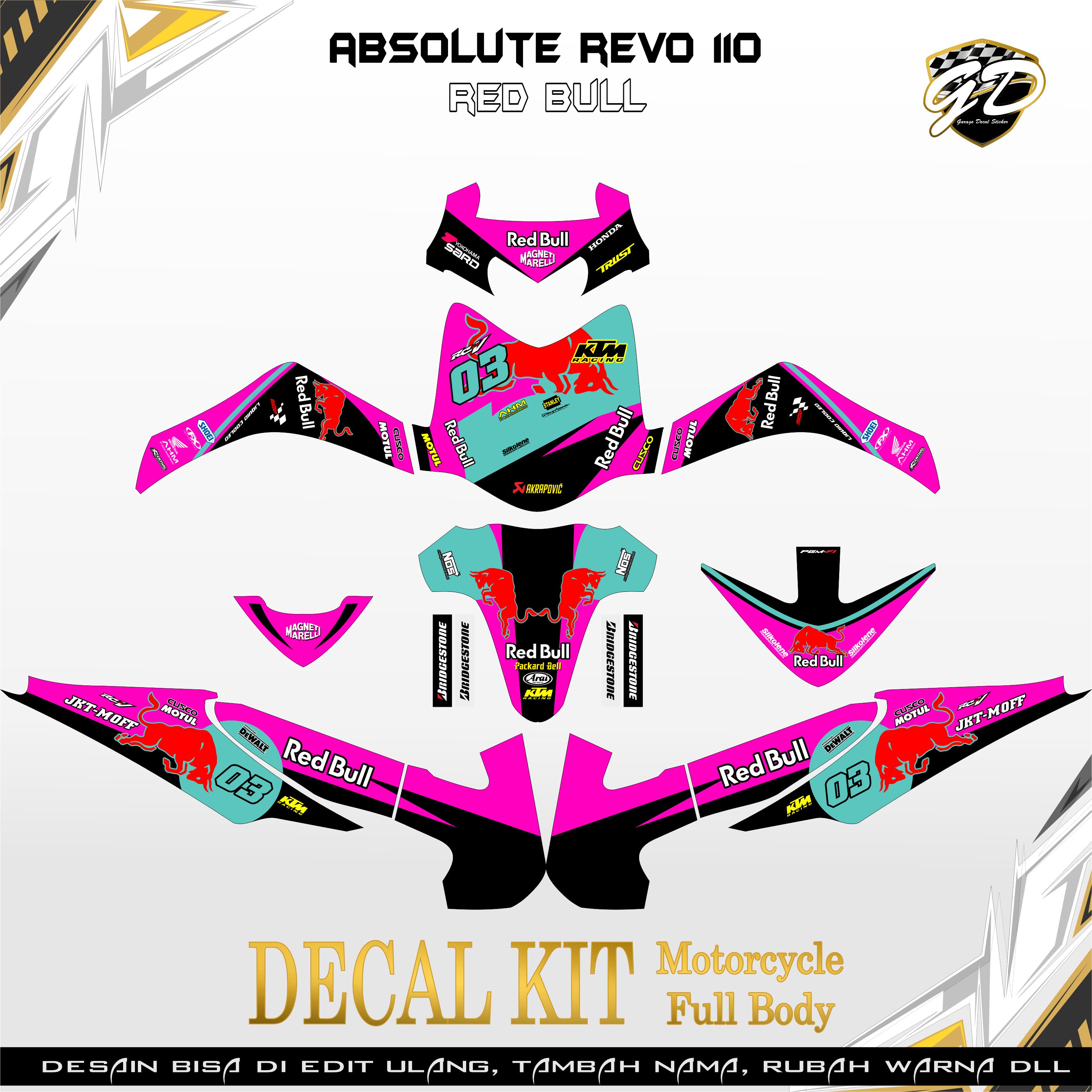 Decal Absolute Revo Full Body Stiker Absolute Revo Full Body Decal Revo ...