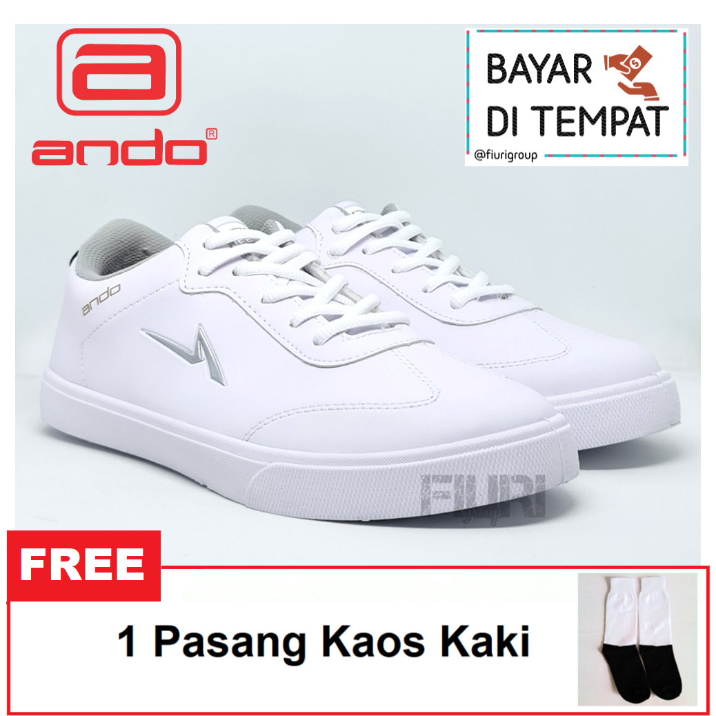 FIURI - Ando - Julian 39-43 Putih - Sepatu Kets Pria - Sepatu Sneakers ...