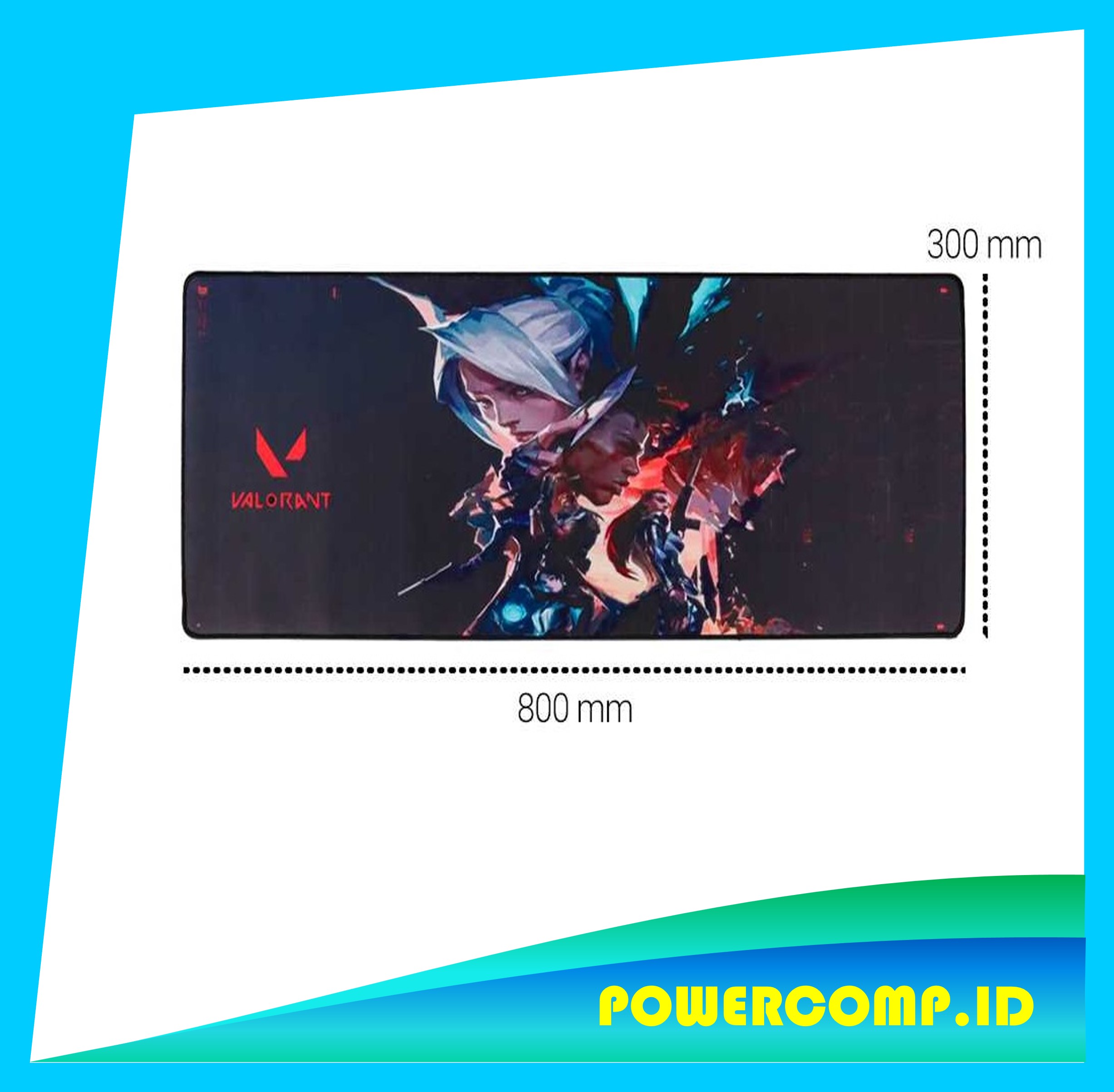 Gaming Mouse Pad XL Desk Mat Motif VALORANT 300 x 800 mm Mousepad ...