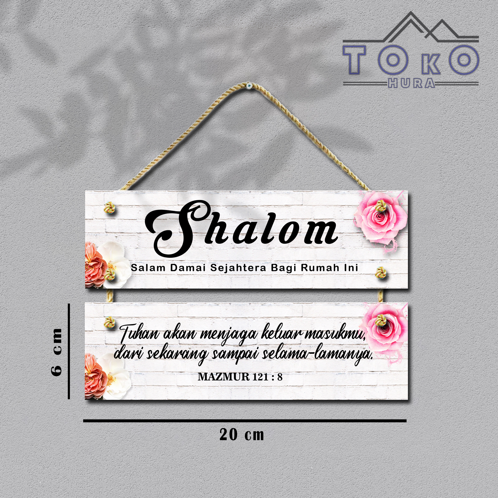 Hiasan Dinding Ucapan Syalom Kristen / Custom text dan Foto | Lazada ...