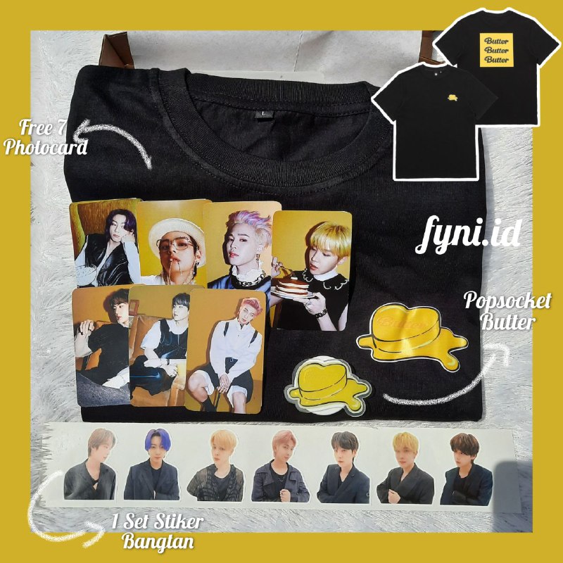BAJU KAOS BUTTER BTS / KAOS BUTTER / FREE POPSOCKET AKRILIK BUTTER ... BAJU KAOS BUTTER BTS / KAOS BUTTER / FREE POPSOCKET AKRILIK BUTTER ...