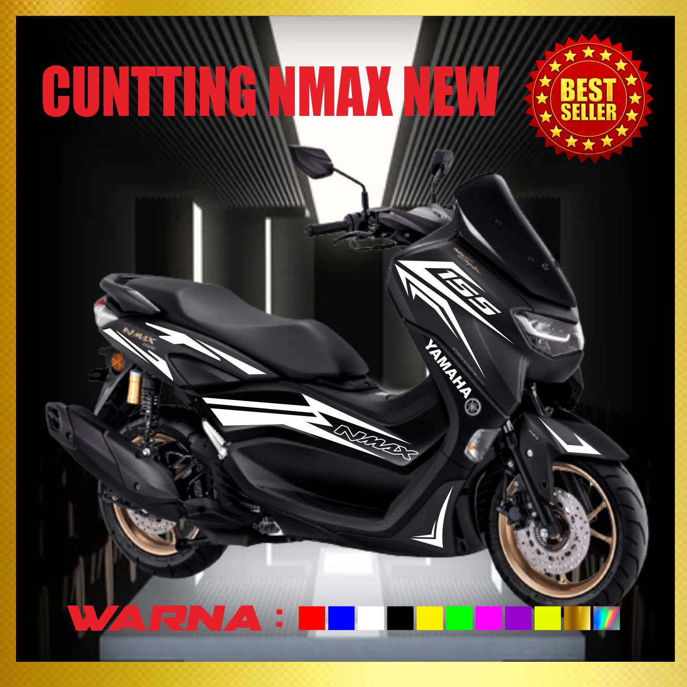 CUTTING STICKER NMAX BARU VARIASI STRIPING CUTTING NMAX NEW | Lazada ...