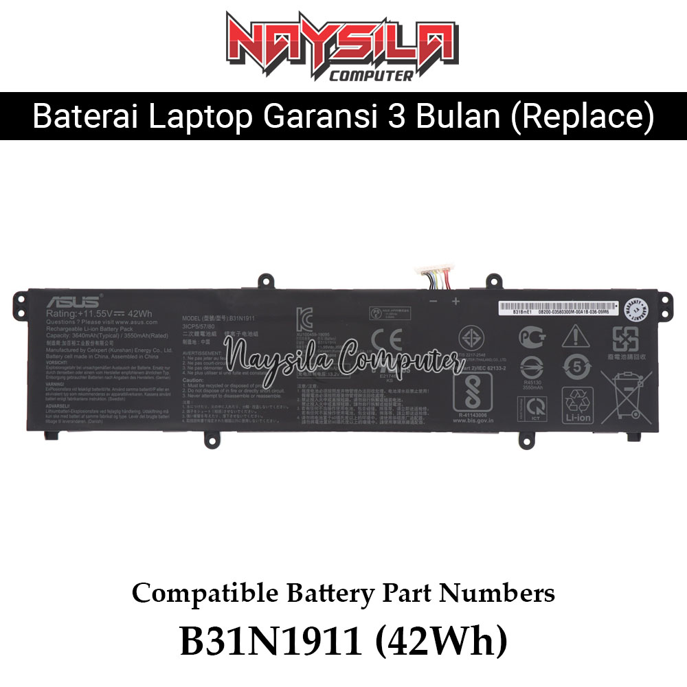 B31N1911 Battery For ASUS VivoBook Flip TP470EA TP470EZ, VivoBook Flip ...