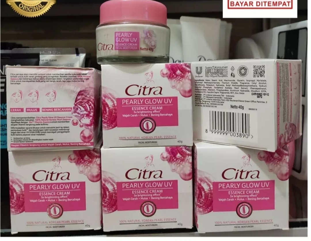 Krim Wajah Citra Pearly Glow UV Essence Cream 40 gr Face Moisturizer ...