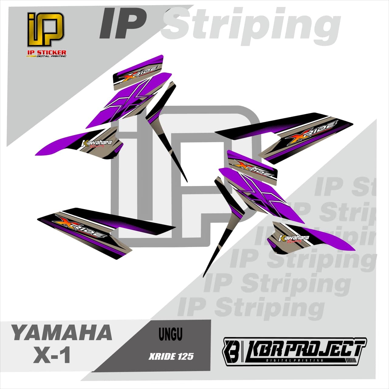 X-RIDE 125 striping X-RIDE 125 motor YAMAHA motor sticker variasi ...